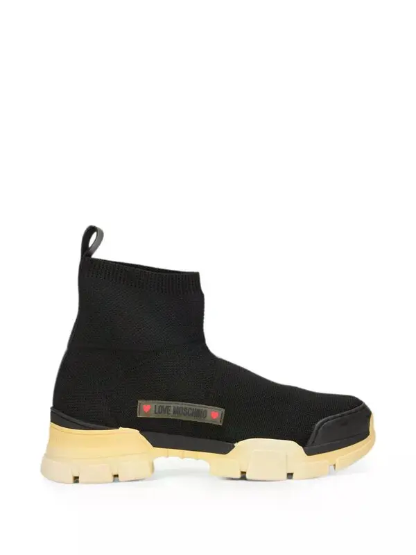 Moschino Patch Sock-design Sneakers