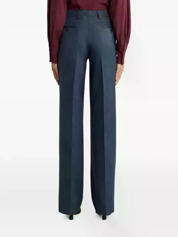 Etro Wool Jacquard Paisley Trousers