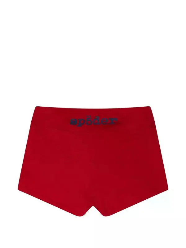 SP5DER Georgia Logo-print Mini Shorts