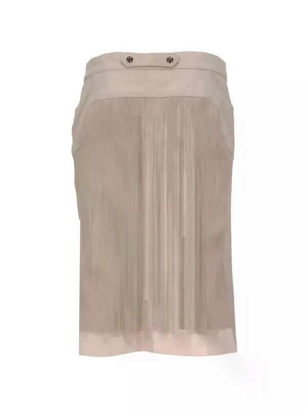 TOM FORD Belted Ribbed-panel Midi Skirt