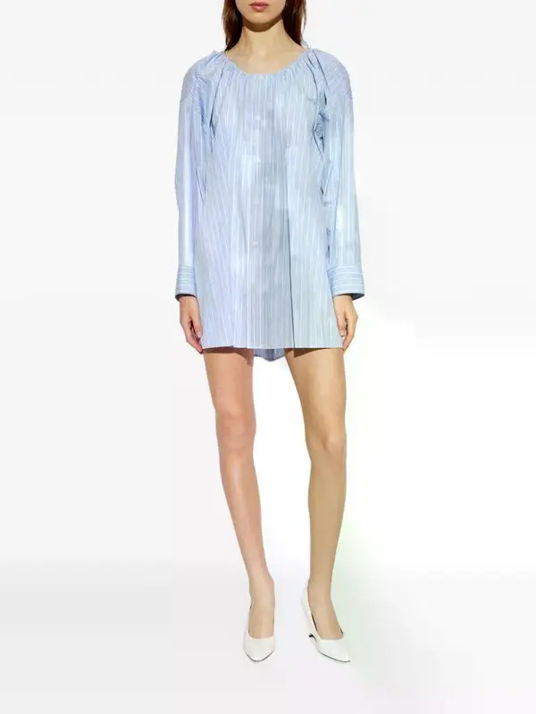 Alexander Wang Striped Off-shoulder Dress