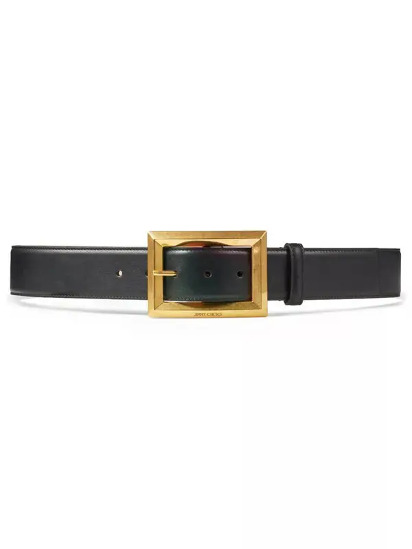 JIMMY CHOO Arlie Leather Belt - Black
