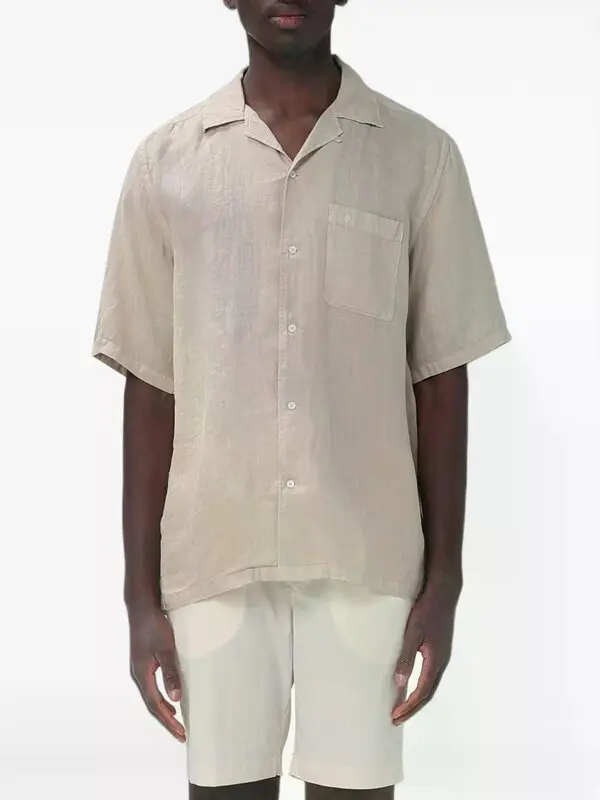 BROOKSFIELD Short-sleeve Linen Shirt