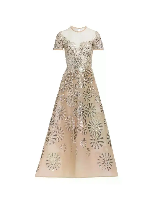 Elie Saab Sequin-embroidered Tulle Gown