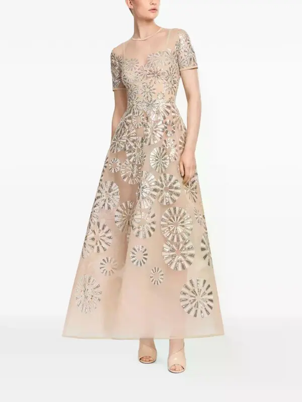 Elie Saab Sequin-embroidered Tulle Gown