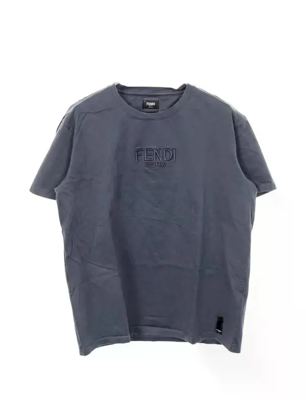 Fendi Logo Embroidered T-shirt