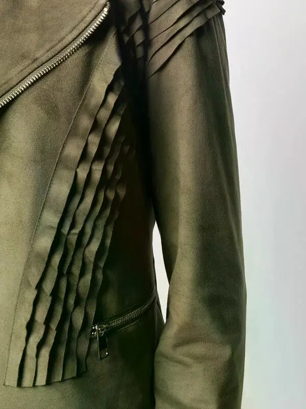 Liu Jo Asymmetrical Ruched Biker Jacket