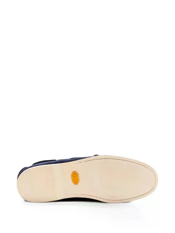 BERWICK 1707 Suede Lace-up Boat Shoes
