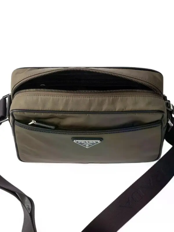 Prada Re-nylon And Saffiano Shoulder Bag - Green