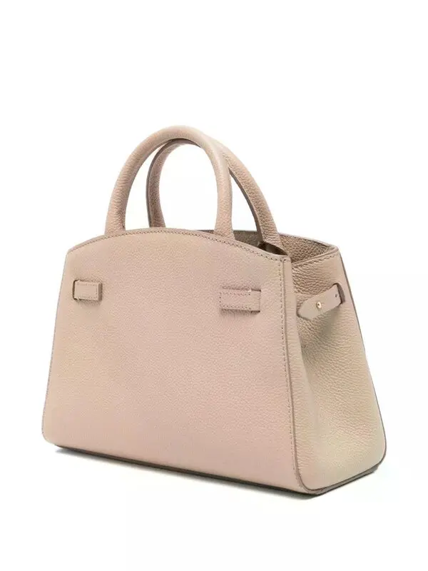 DEMELLIER Small Hudson Leather Tote Bag - Neutrals
