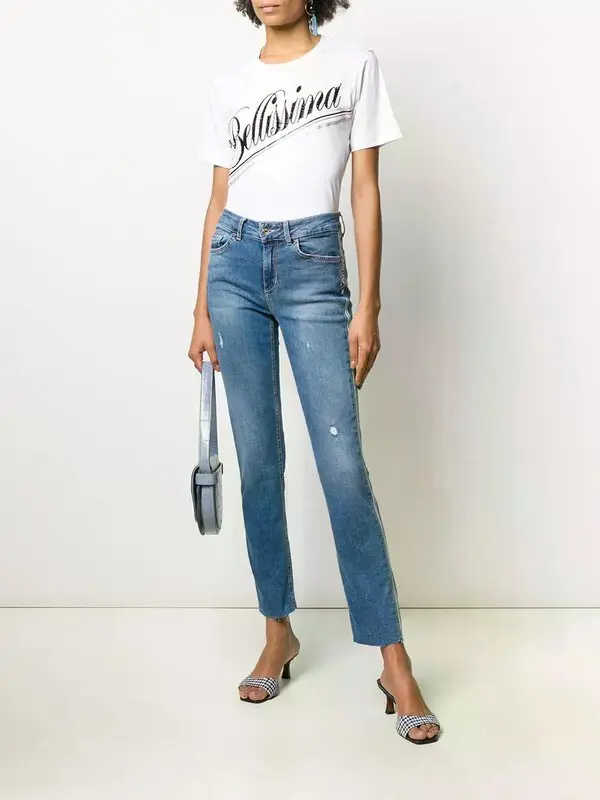Liu Jo Mid Rise Slim Fit Jeans