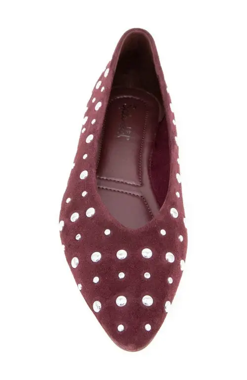 Splendid La Touche Stud Flat - Dark Plum