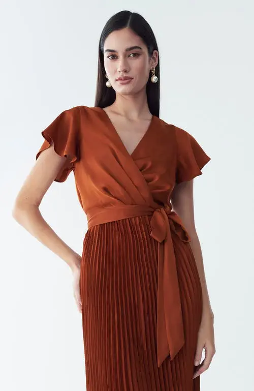 WILLA Faye Midi Dress - Copper