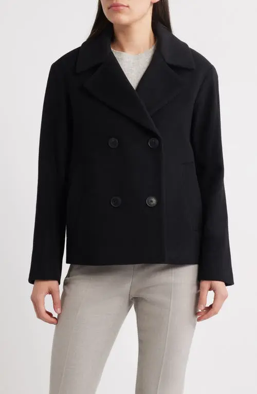 Fleurette Jane Wool Peacoat - Black