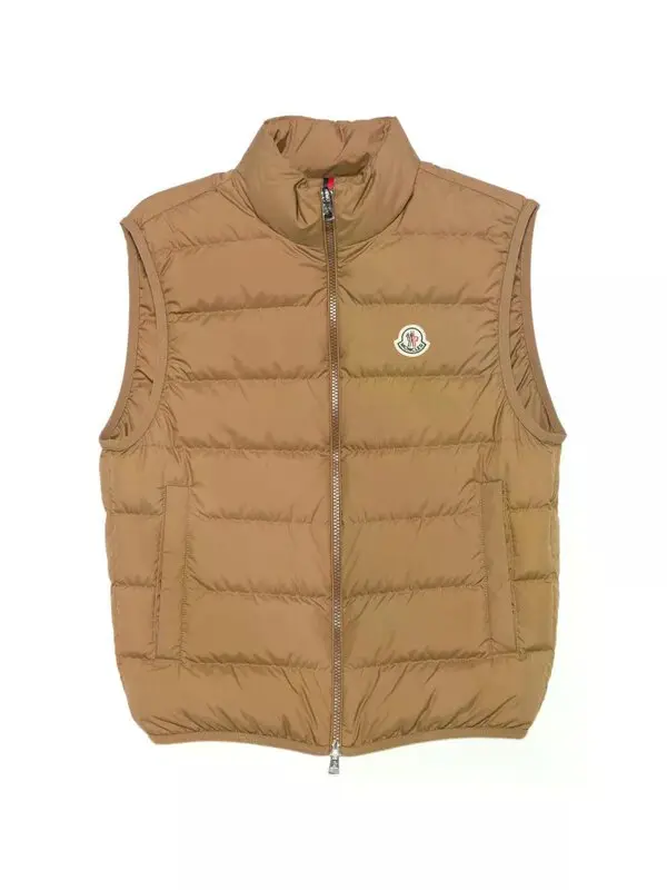 Moncler Contrin Gilet - Brown