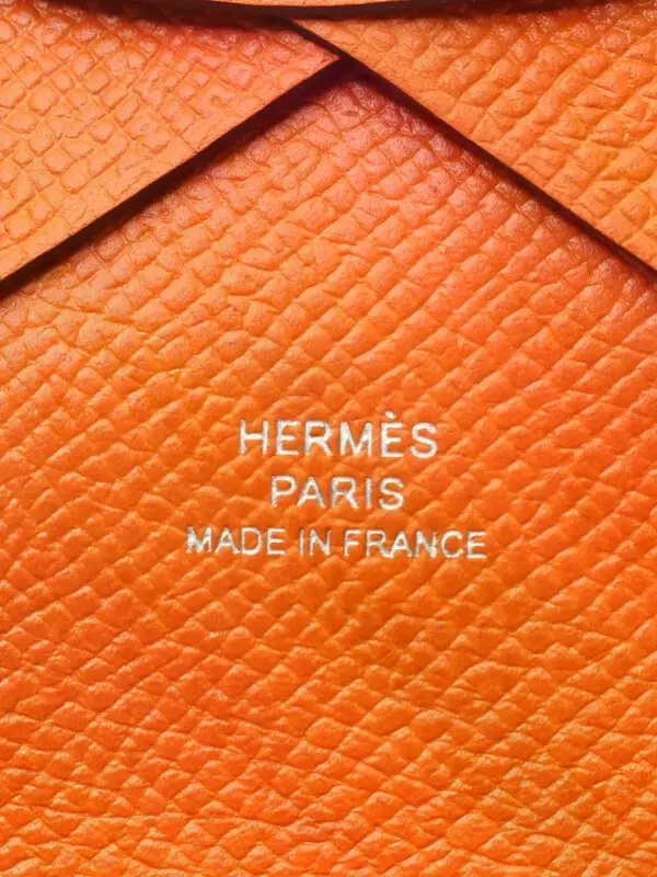 Hermès 2024 Calviduo Leather Coin Purse