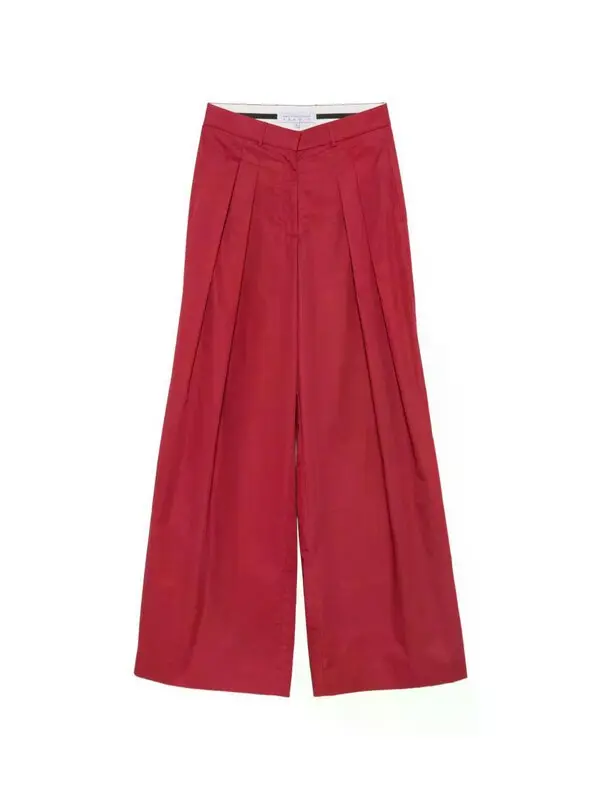 ABADIA Berry Double-pleat Trousers