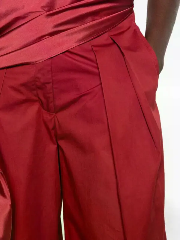 ABADIA Berry Double-pleat Trousers