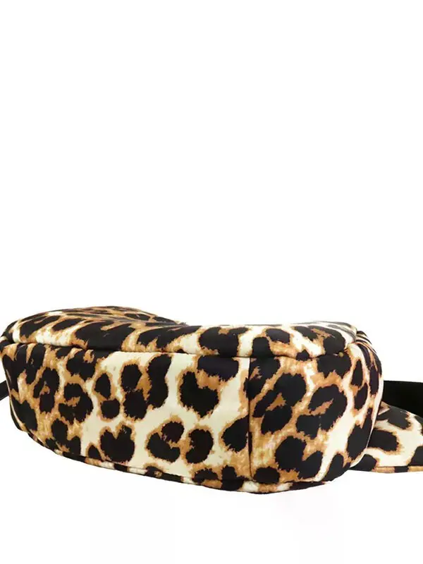 Prada Tessuto Leopard Print Belt Bag - Neutrals