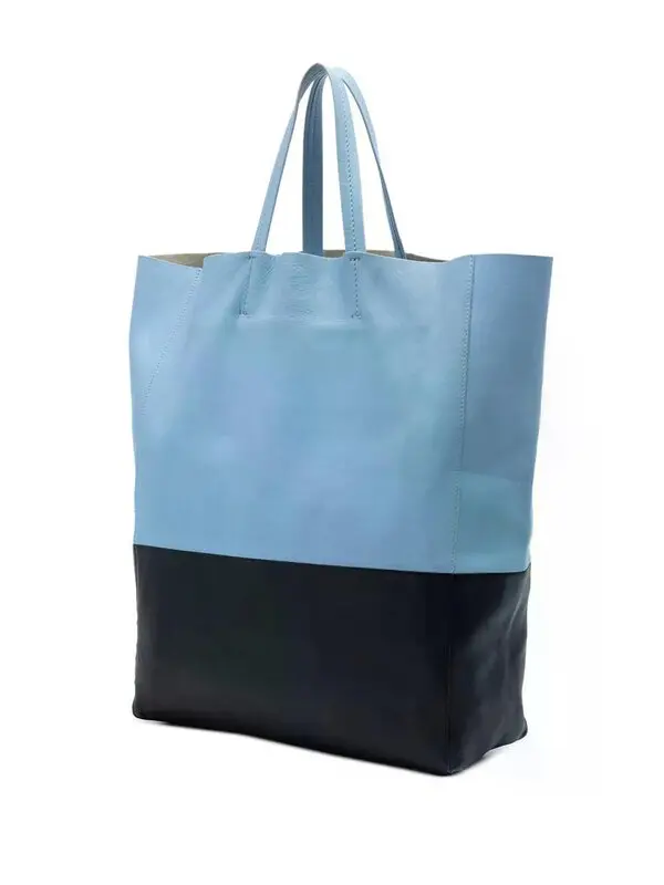 Celine Bicolor Leather Vertical Cabas Tote Bag