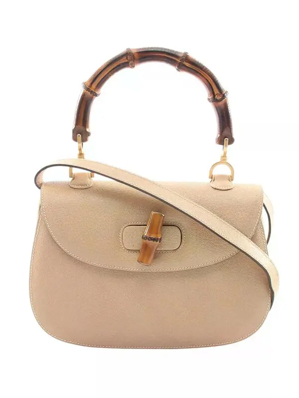 Gucci Bamboo Night Satchel - Neutrals