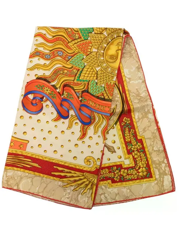 Hermès 2000-2026 Carpe Diem Silk Scarf 90 Scarves - Multicolour