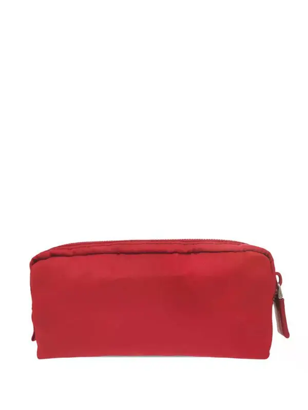 Prada Tessuto Cosmetic Pouch - Red