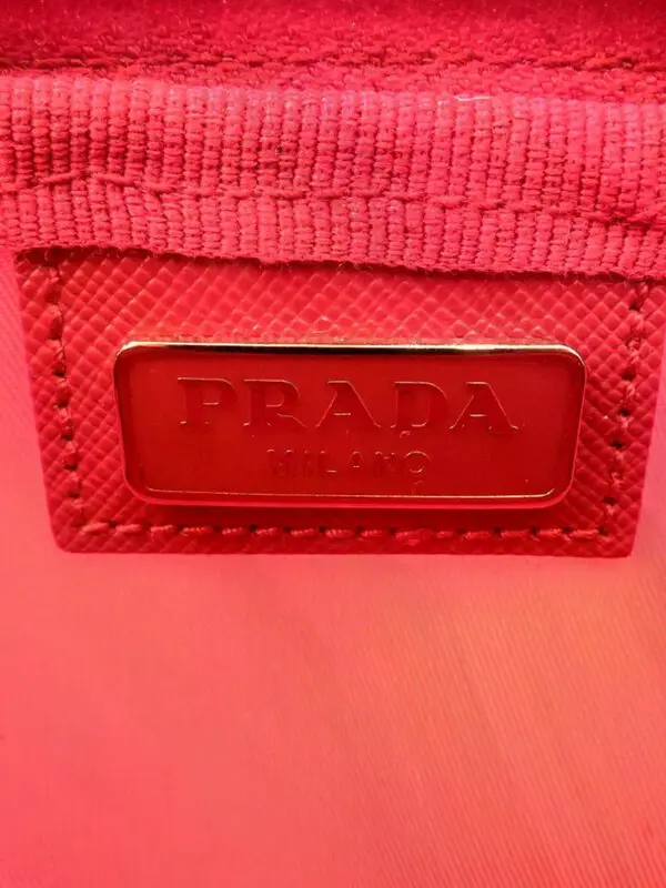 Prada Tessuto Cosmetic Pouch - Red