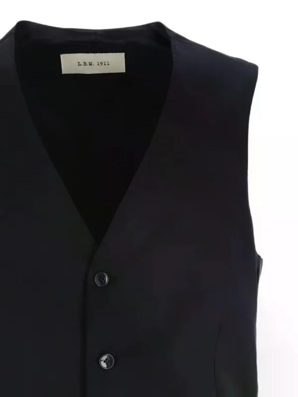 L.B.M. 1911 V-neck Button-up Gilet