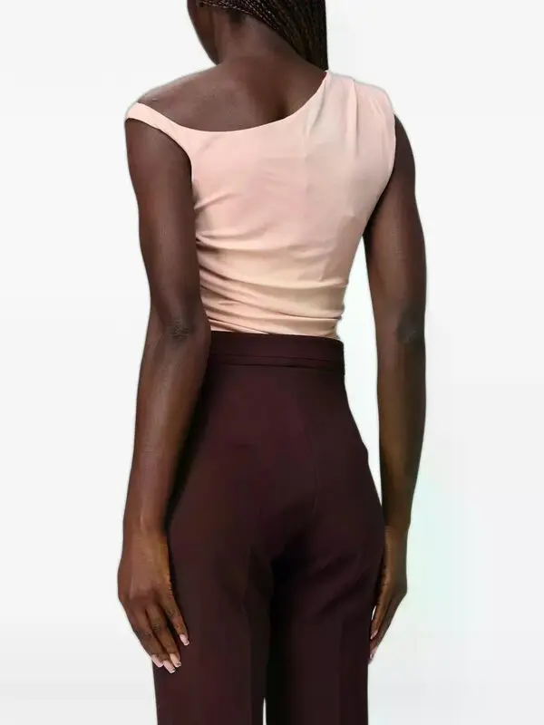 Elisabetta Franchi Asymmetric Bodysuit With Draped Detailing