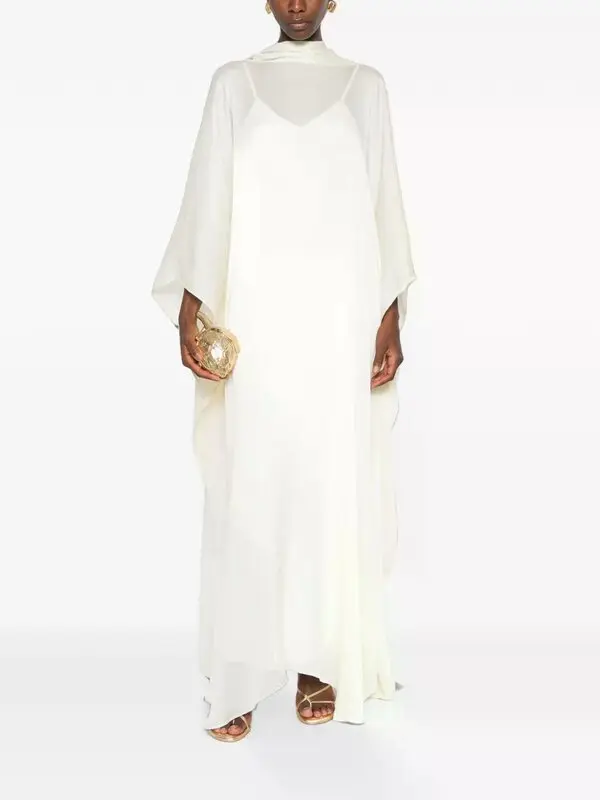 ABADIA Sheer Pleated Kaftan