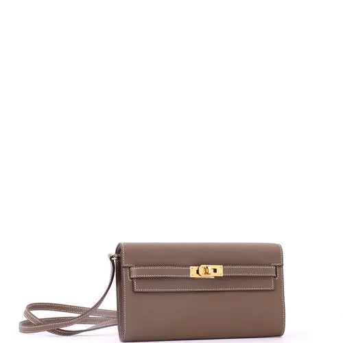 Hermès Kelly To Go Wallet Evercolor - Grey