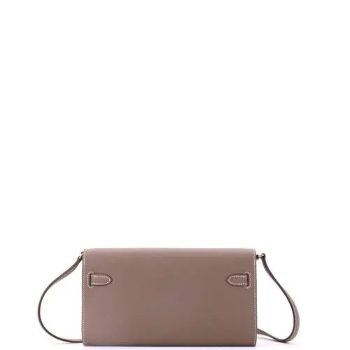Hermès Kelly To Go Wallet Evercolor - Grey
