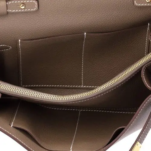 Hermès Kelly To Go Wallet Evercolor - Grey