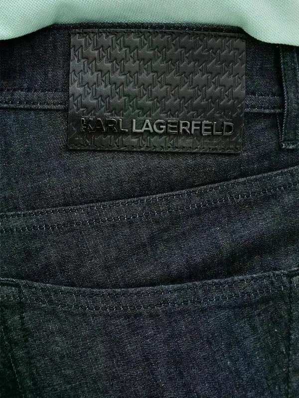 Karl Lagerfeld Logo Patch Denim Jeans