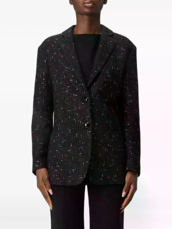 Emporio Armani Tweed-effect Blazer
