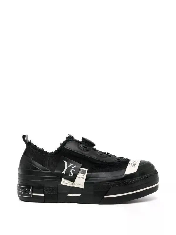 Y’s Frayed-edge Platform Sneakers