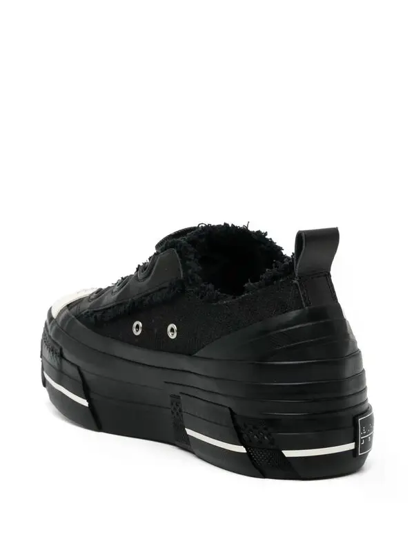 Y’s Frayed-edge Platform Sneakers