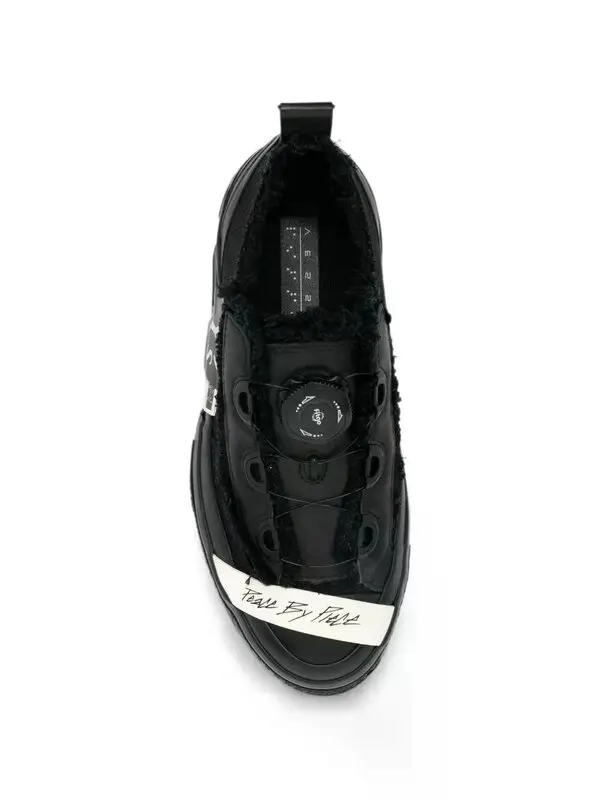 Y’s Frayed-edge Platform Sneakers