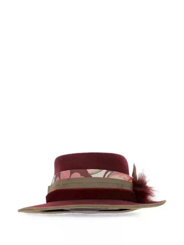 ALEXIA ALVAREZ DE TOLEDO Wool-felt Fedora Hat - Red