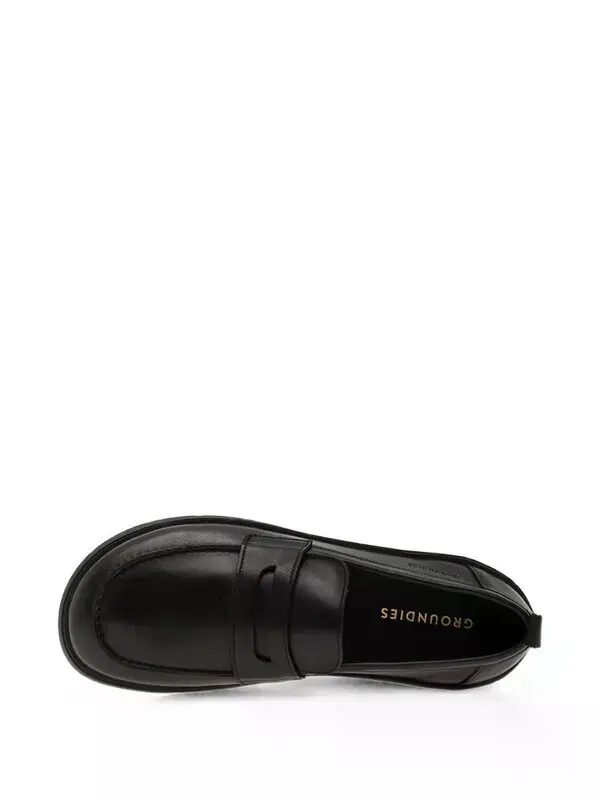 GROUNDIES Leather Slip-on Sneakers