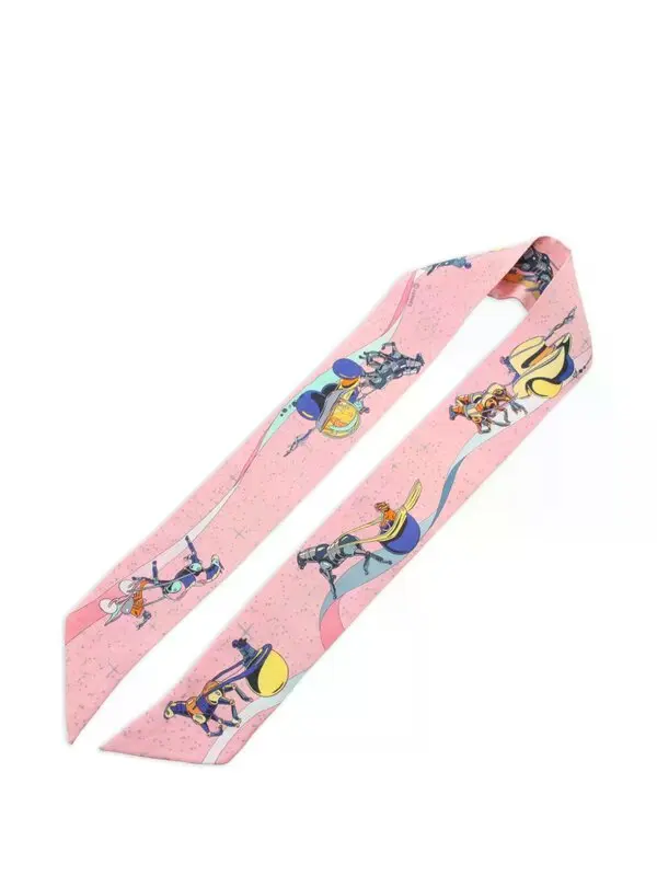 Hermès 2010s Space Derby Twilly Scarf