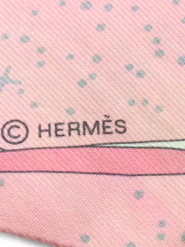 Hermès 2010s Space Derby Twilly Scarf
