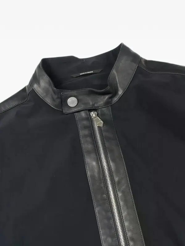 Hermès Sellier Buttons Calf Leather-trim Jacket