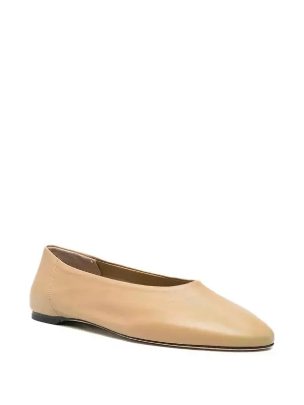 TOTEME Almond Toe Ballet Flats - Neutrals