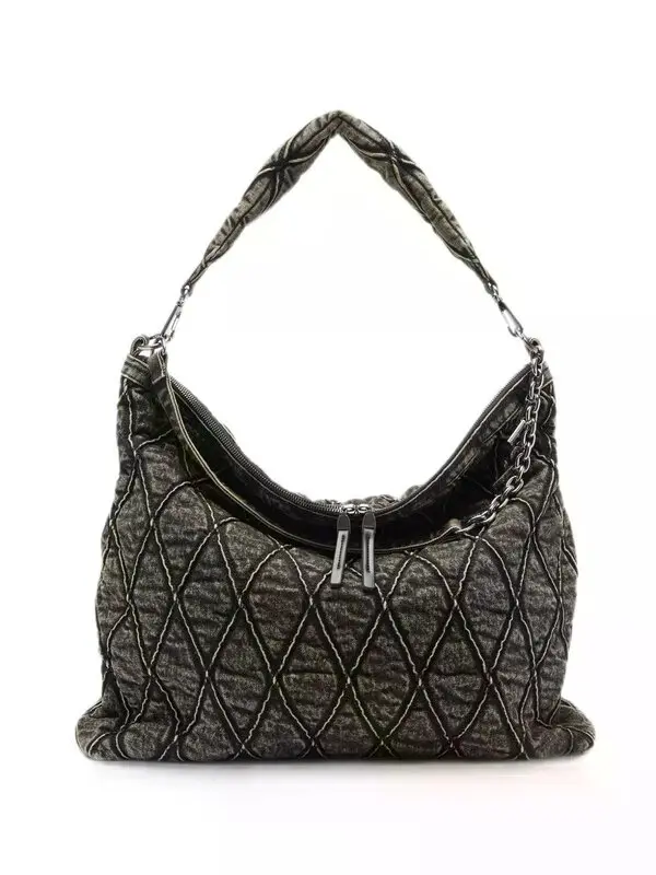 DIESEL® Charm-d Quilted Shoulder Bag - Grey