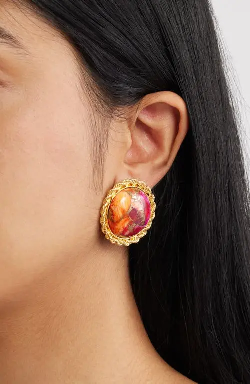 Nest Jewelry Spiny Oyster Clip-on Earrings