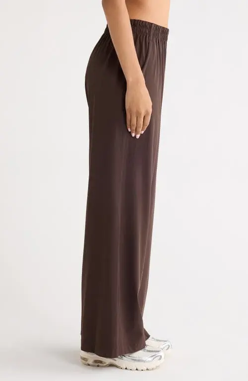 Zella Atlas Wide Leg Pants - Brown Mole