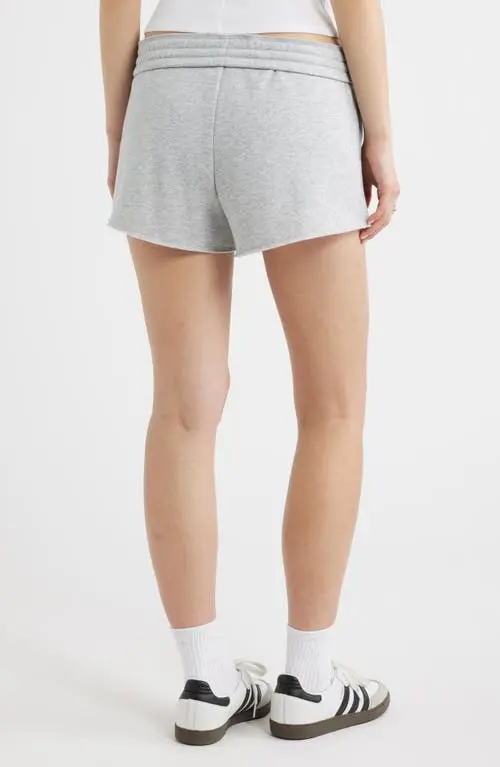Bp. Foldover Fleece Mini Sweat Shorts - Grey Soft Heather