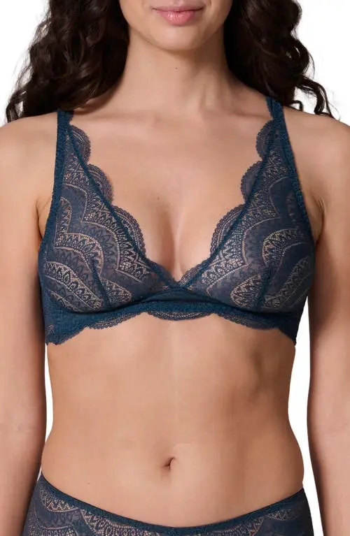 Simone Perele Karma Triangle Bralette - Prestige Blue
